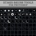 Star Brushes for Photoshop Brush Stamp Design Overlay for Clipart Craft ...