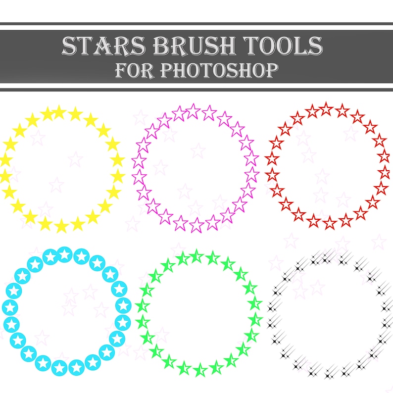 STARS BRUSH TOOLS for Photoshop - Etsy