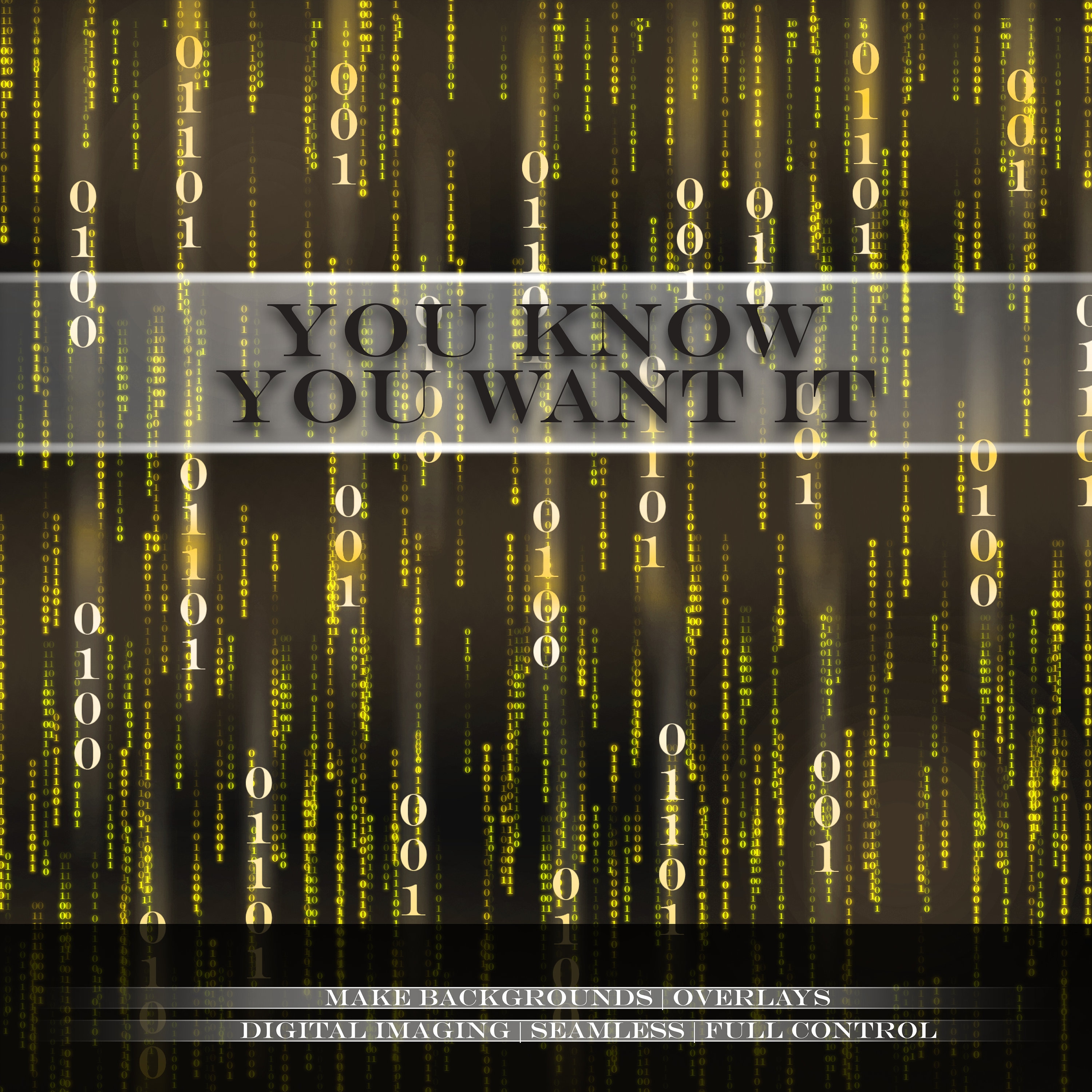 13 MATRIX BINARY BRUSHES, for Use With Photoshop. Seamless, High ...