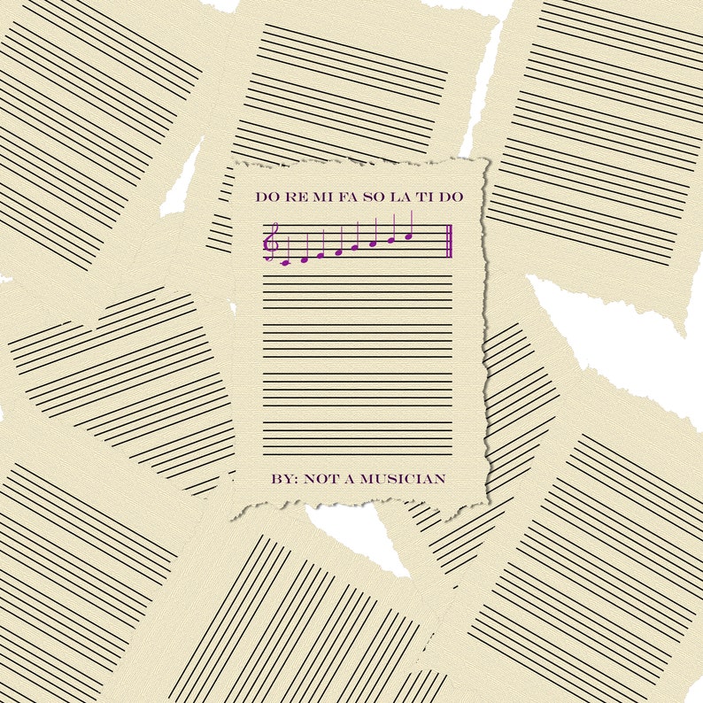 21 MUSICAL NOTES, Brushes for Photoshop. Seamless, Make Music Sheets ...