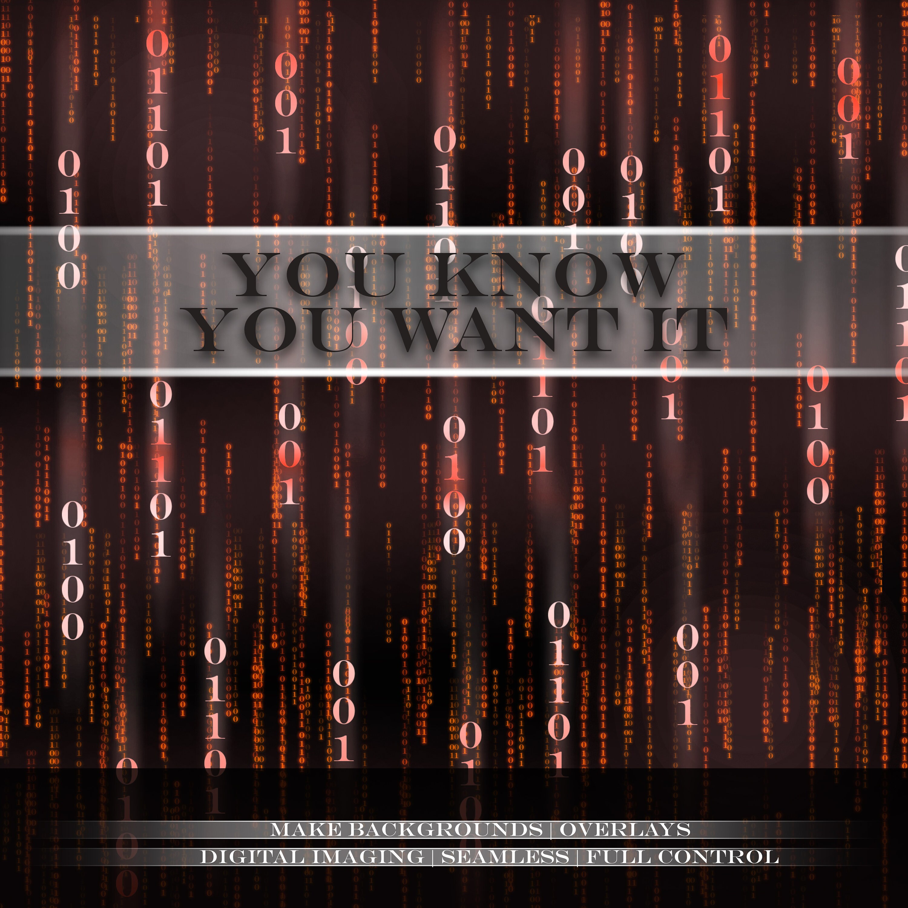 13 MATRIX BINARY BRUSHES, for Use With Photoshop. Seamless, High ...