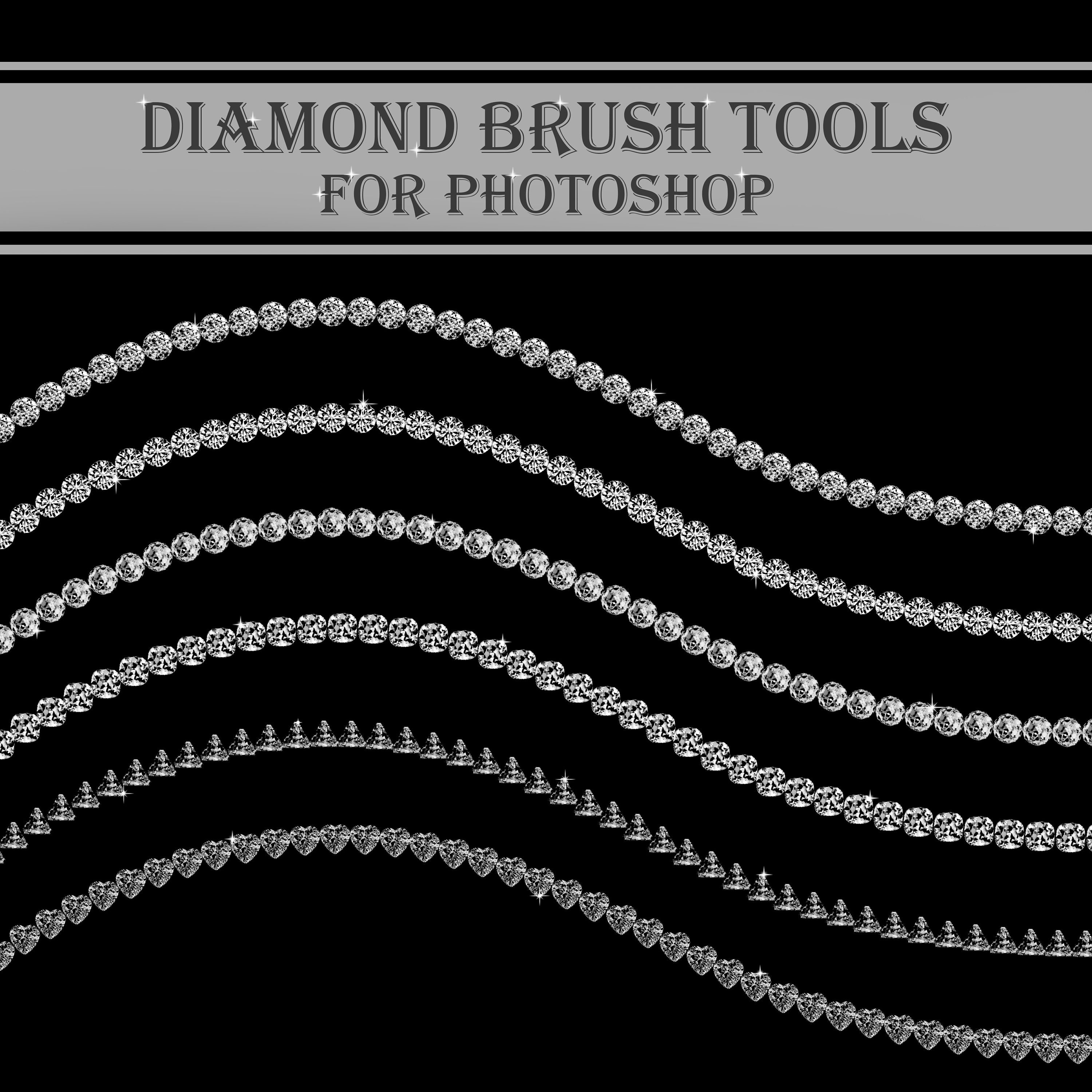 DIAMOND BRUSH TOOLS for Photoshop, Design Tools, Presets, Create ...