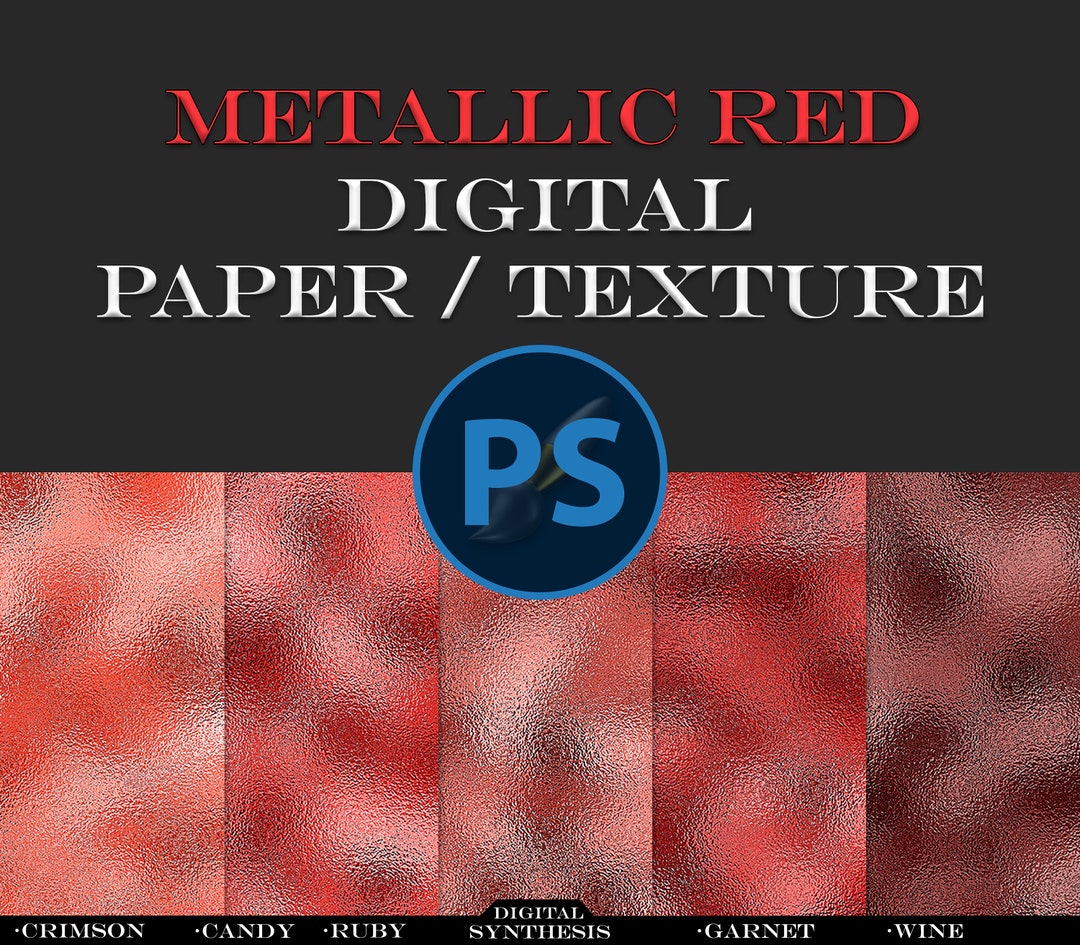 METALLIC RED TEXTURE, for Cards, Invitations, Scrapbook, Clipart, in ...