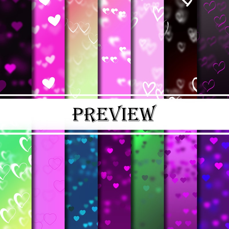 Bokeh Heart Hearts - Etsy