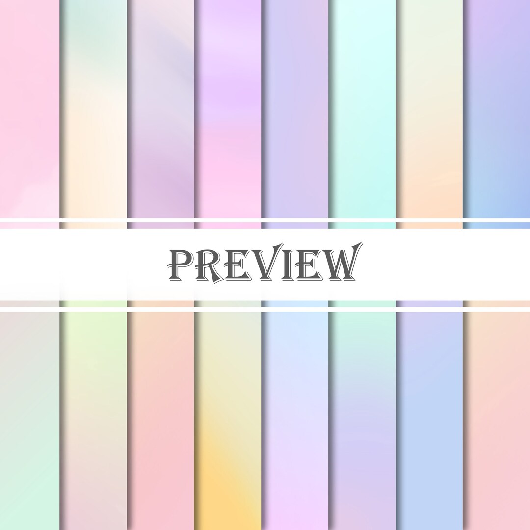 DIGITAL PAPER, Pastel Rainbow, Digital Download, Printable, Design ...