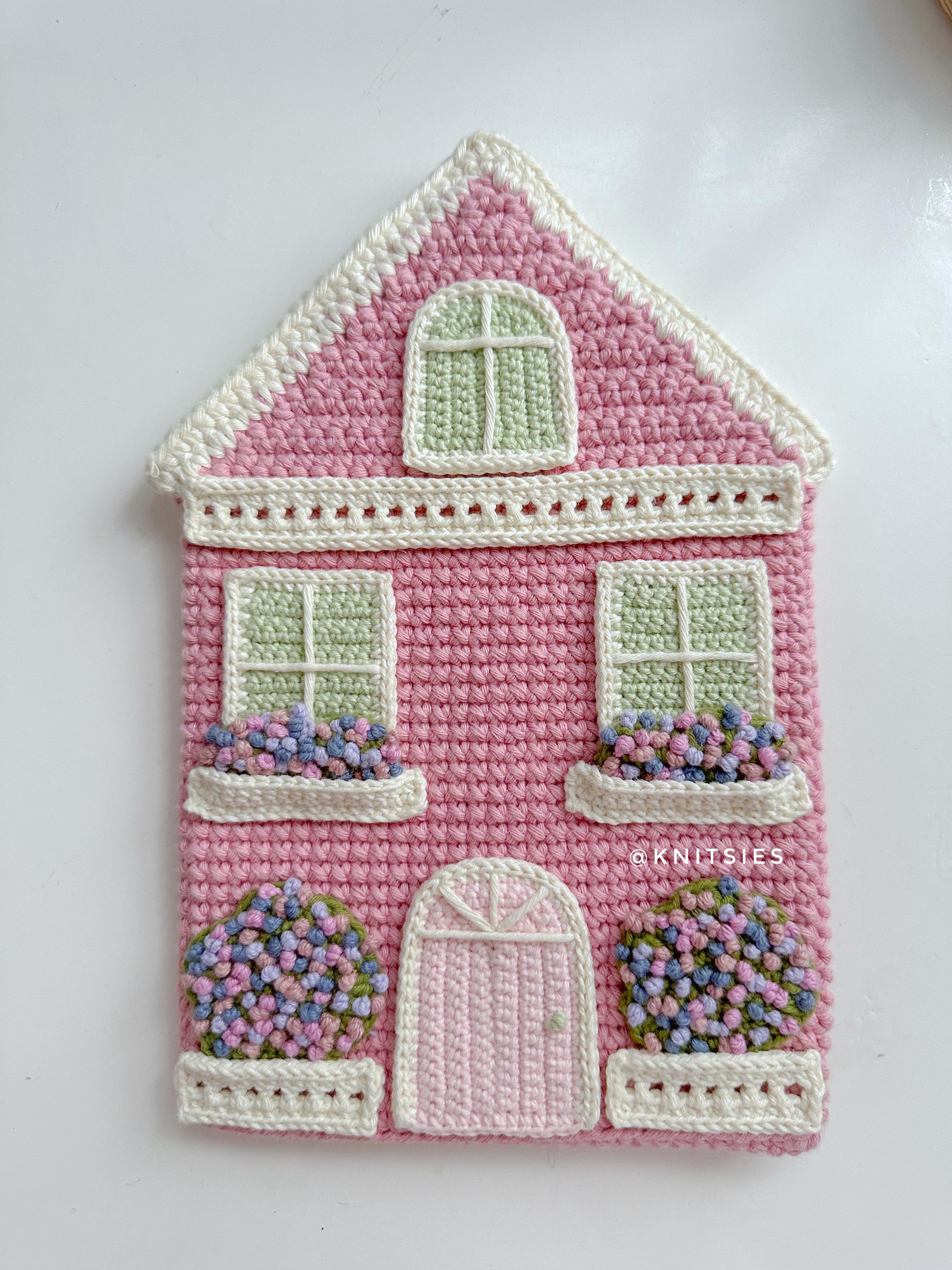 Kindle Crochet Pattern Pink Cottage House - Etsy
