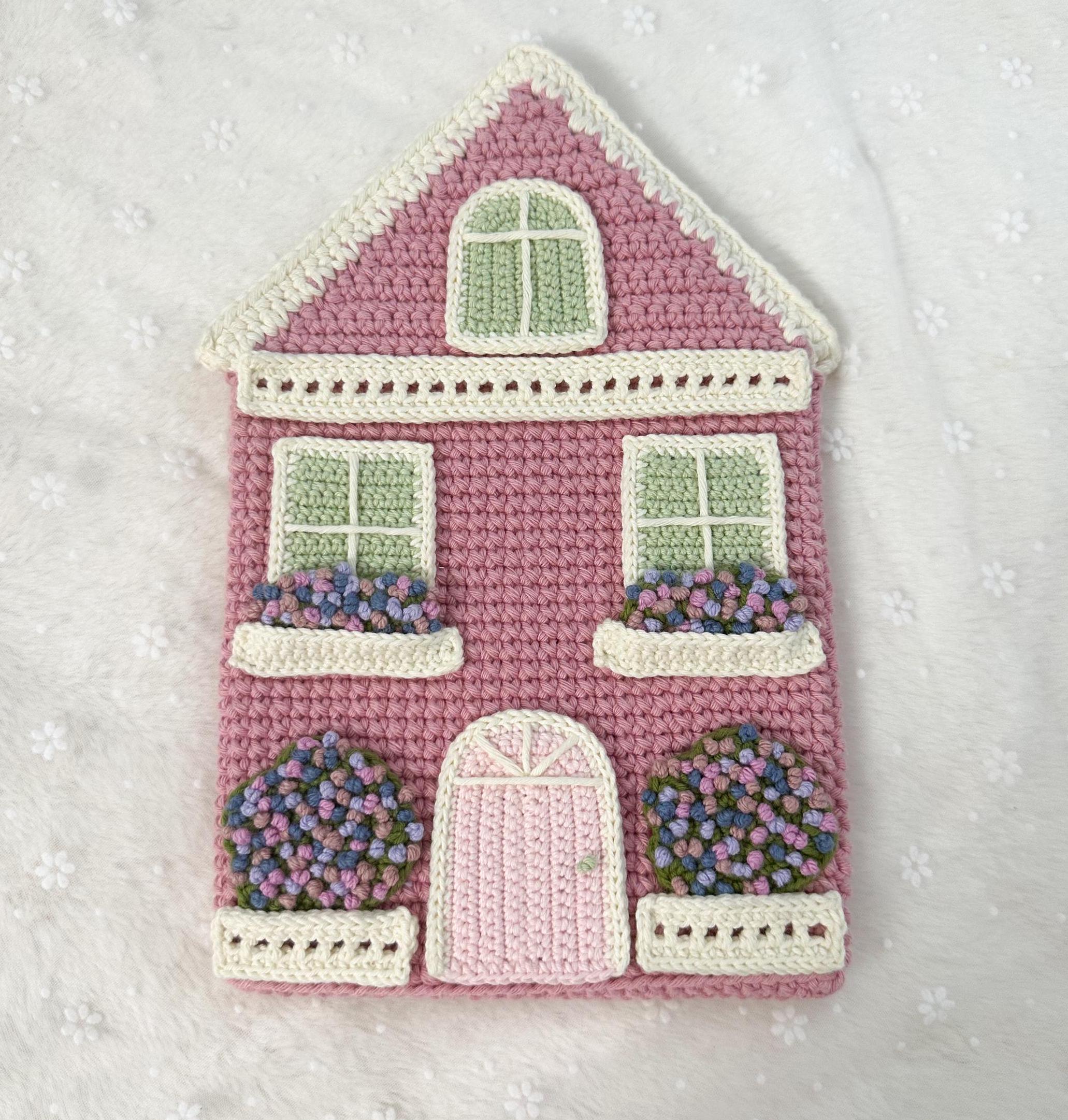 Kindle Crochet Pattern Pink Cottage House - Etsy
