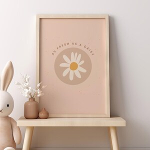 Personalised Printable Daisy Wall Art Set of 3, Custom Flower Poster ...