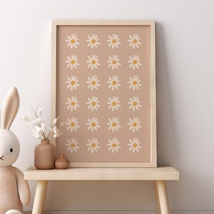Personalised Printable Daisy Wall Art Set of 3, Custom Flower Poster ...