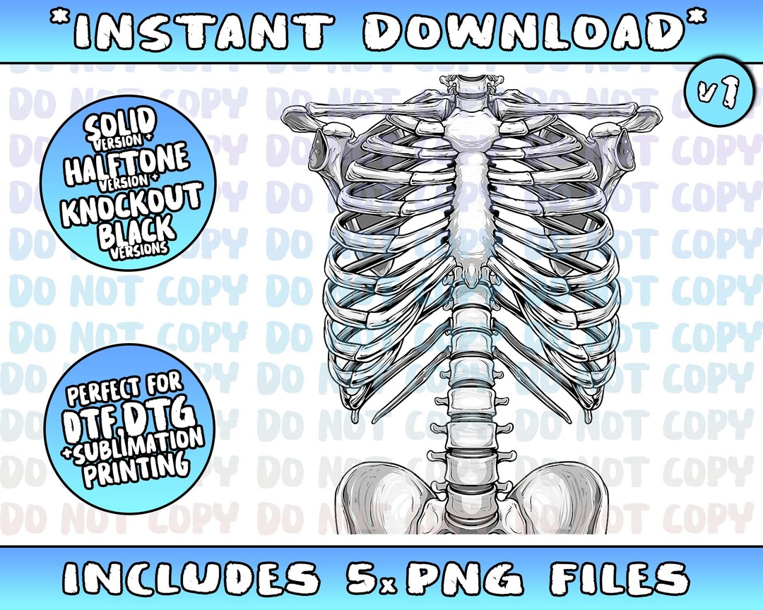 Halloween Costume Skeleton Rib Cage Mens & Horror - Etsy