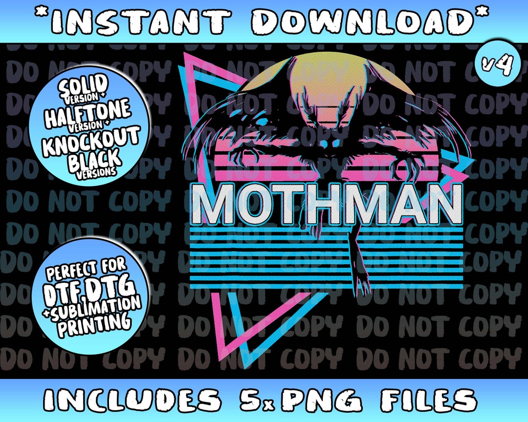 Mothman Cryptozoology Retro Cryptid - Etsy