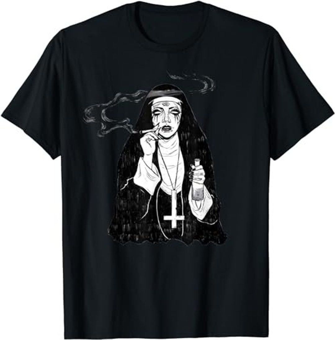 Occult Gothic Dark Satanic Nun Unholy Nun Grunge Emo Goth - Etsy