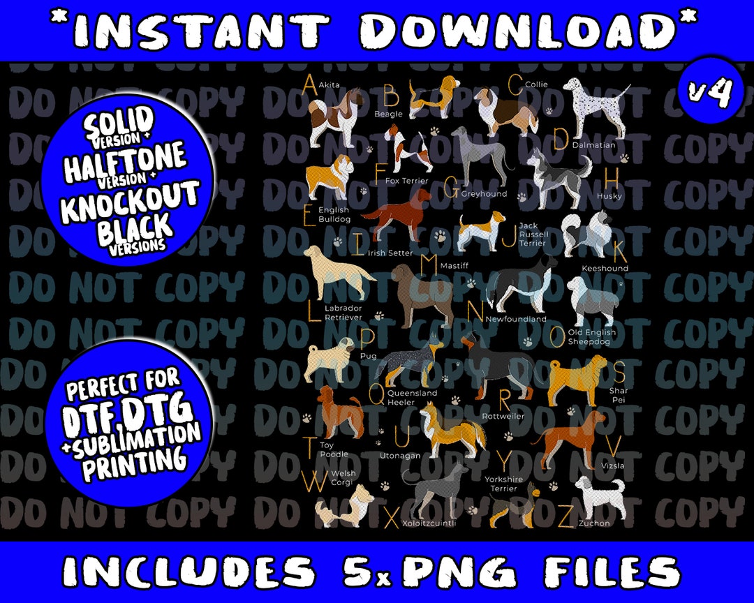 ABC Dog Breeds Identification A-Z Types of Dogs Canine Png Bundle ... ABC Dog Breeds Identification A-Z Types of Dogs Canine Png Bundle ...
