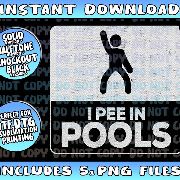 Pee in Pools Svg - Etsy Canada
