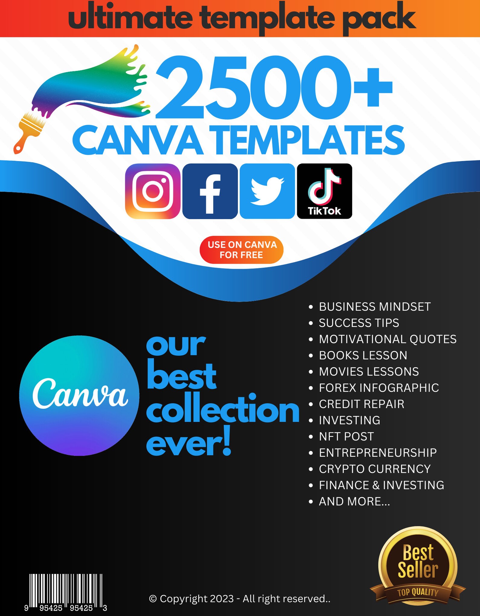 2500+ Canva Templates From Templatedesignhub.com - Etsy