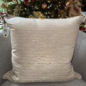 Callisto Home Gold Metallic Golden 24x24 Textured Square Decorative ...