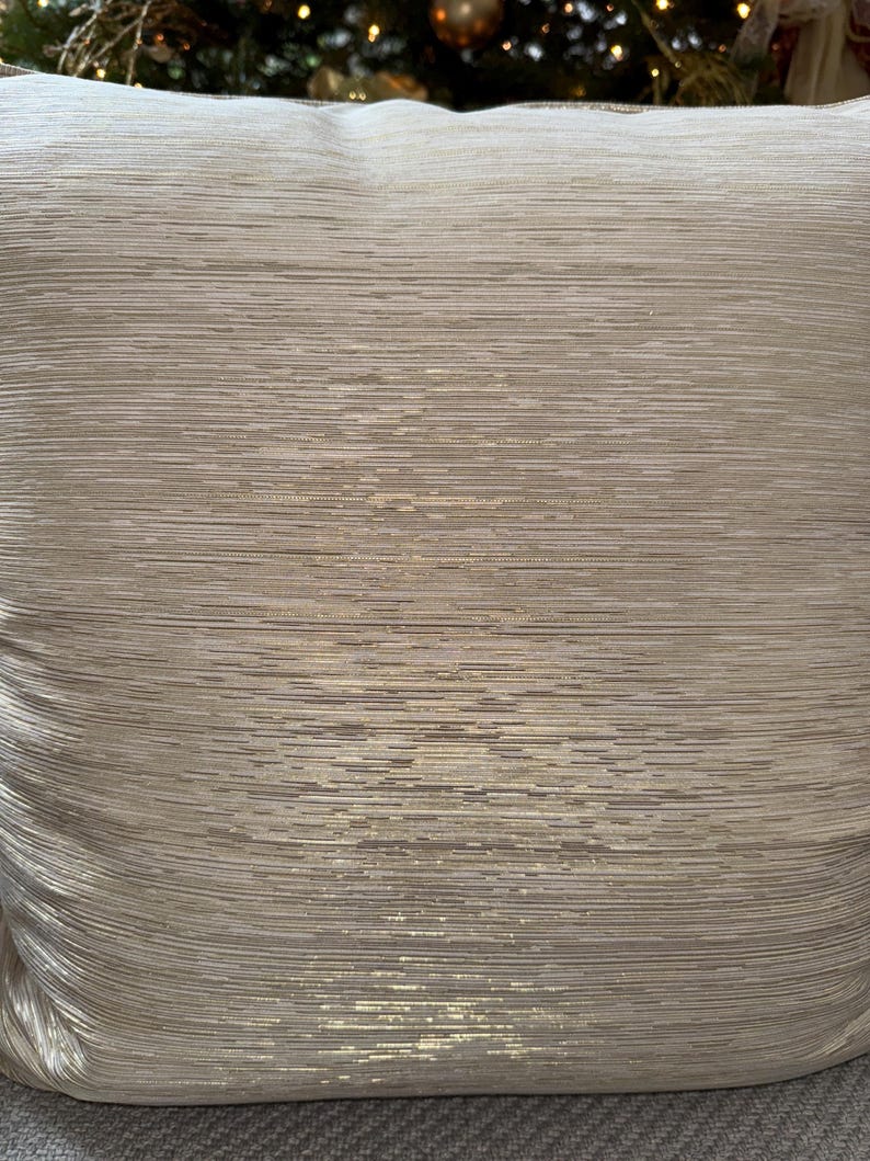 Callisto Home Gold Metallic Golden 24x24 Textured Square Decorative ...