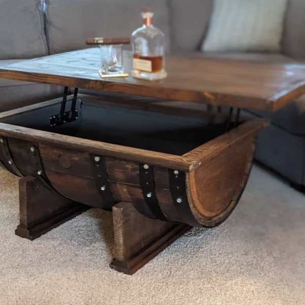 Whisky Barrel Coffee Table - Etsy