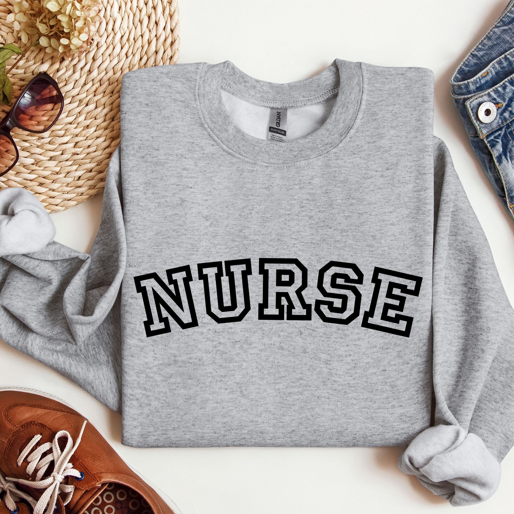 Nurse I'll Be There for You Friends Sweatshirt, Nursing School Gift ...