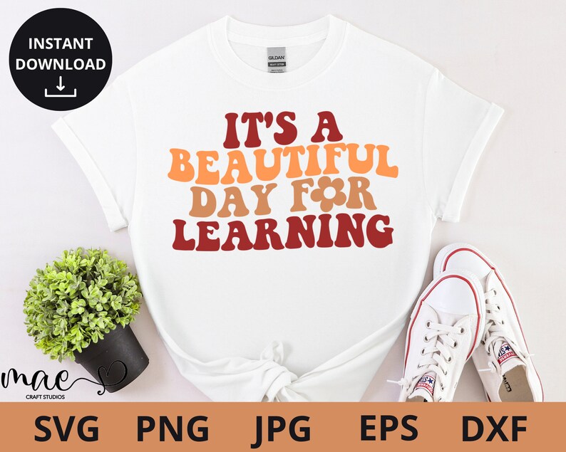 ITS A BEAUTIFUL DAY for Learning Svg Learning Svg Beautiful - Etsy