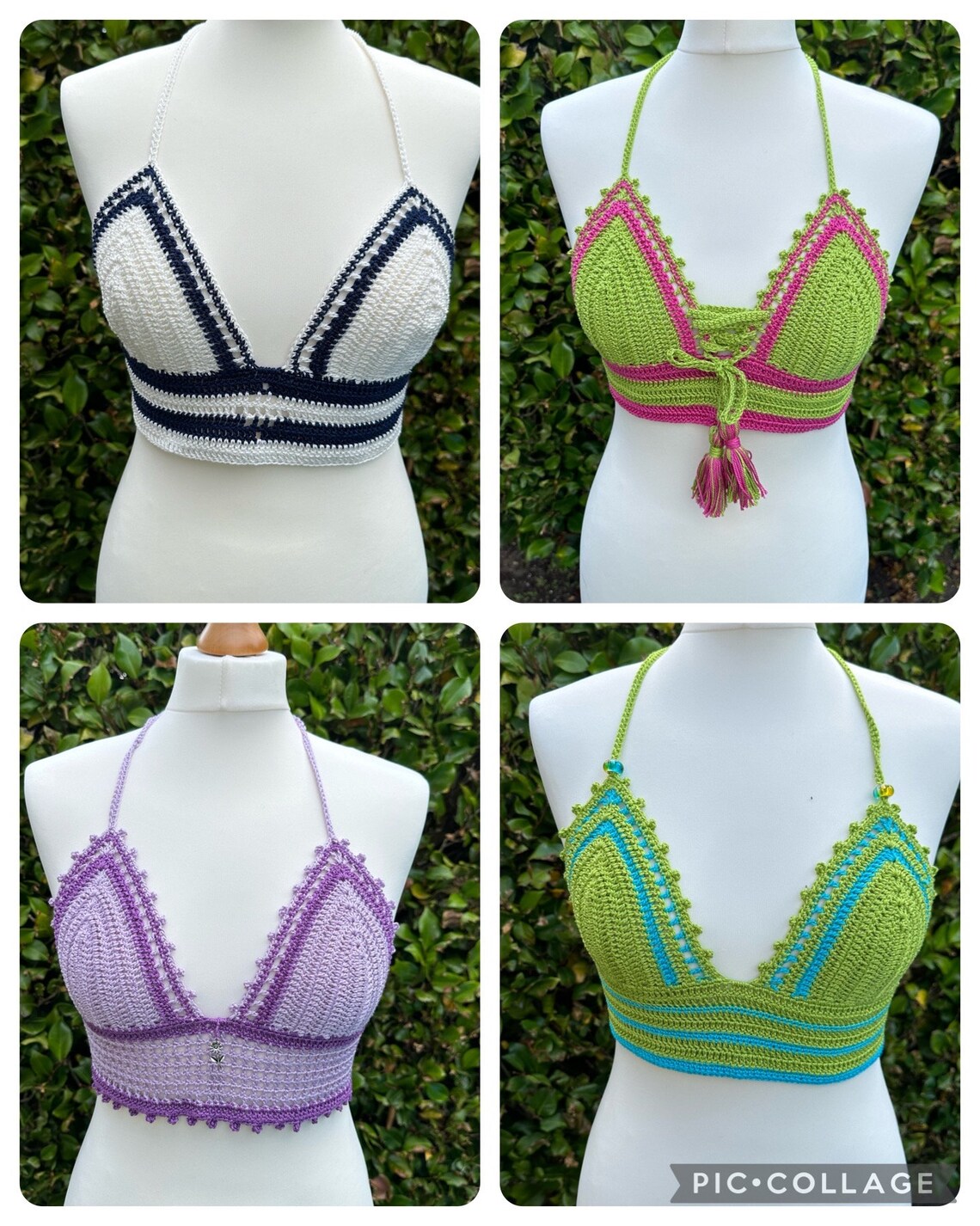 CUSTOM Crochet Bralette Crop Top - Etsy