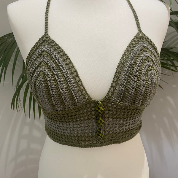 Green Crop Top - Etsy