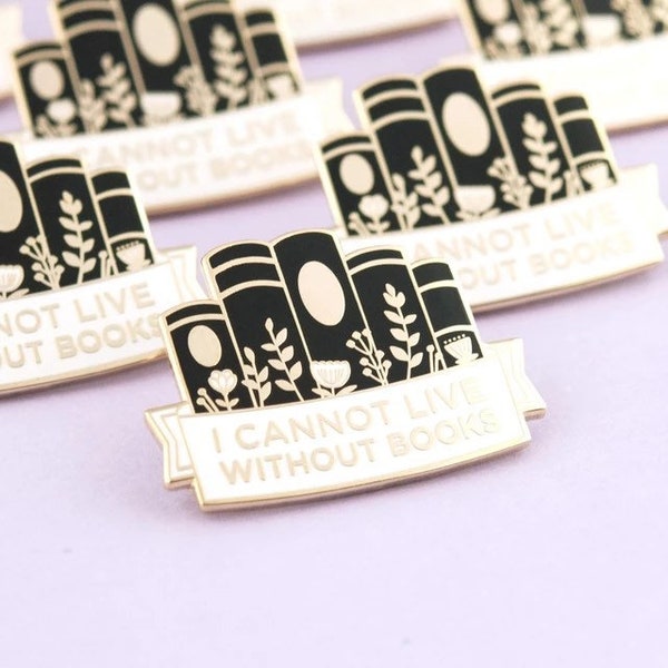 Book Enamel Pins - Etsy