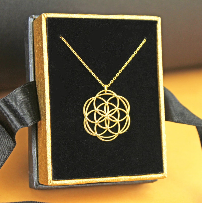 Sacred Geometry Circle of Life Necklace,spiritual Gift,meaningful ...
