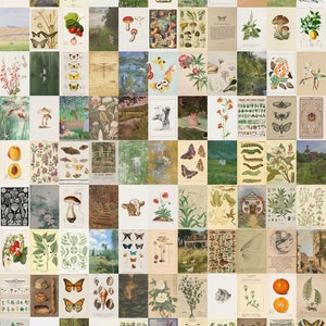 Cottagecore Aesthetic Wall Decor 115pcs Vintage Poster - Etsy