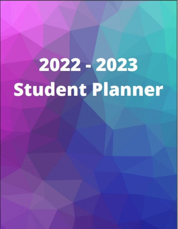 2022 2023 Student Planner Printable - Etsy
