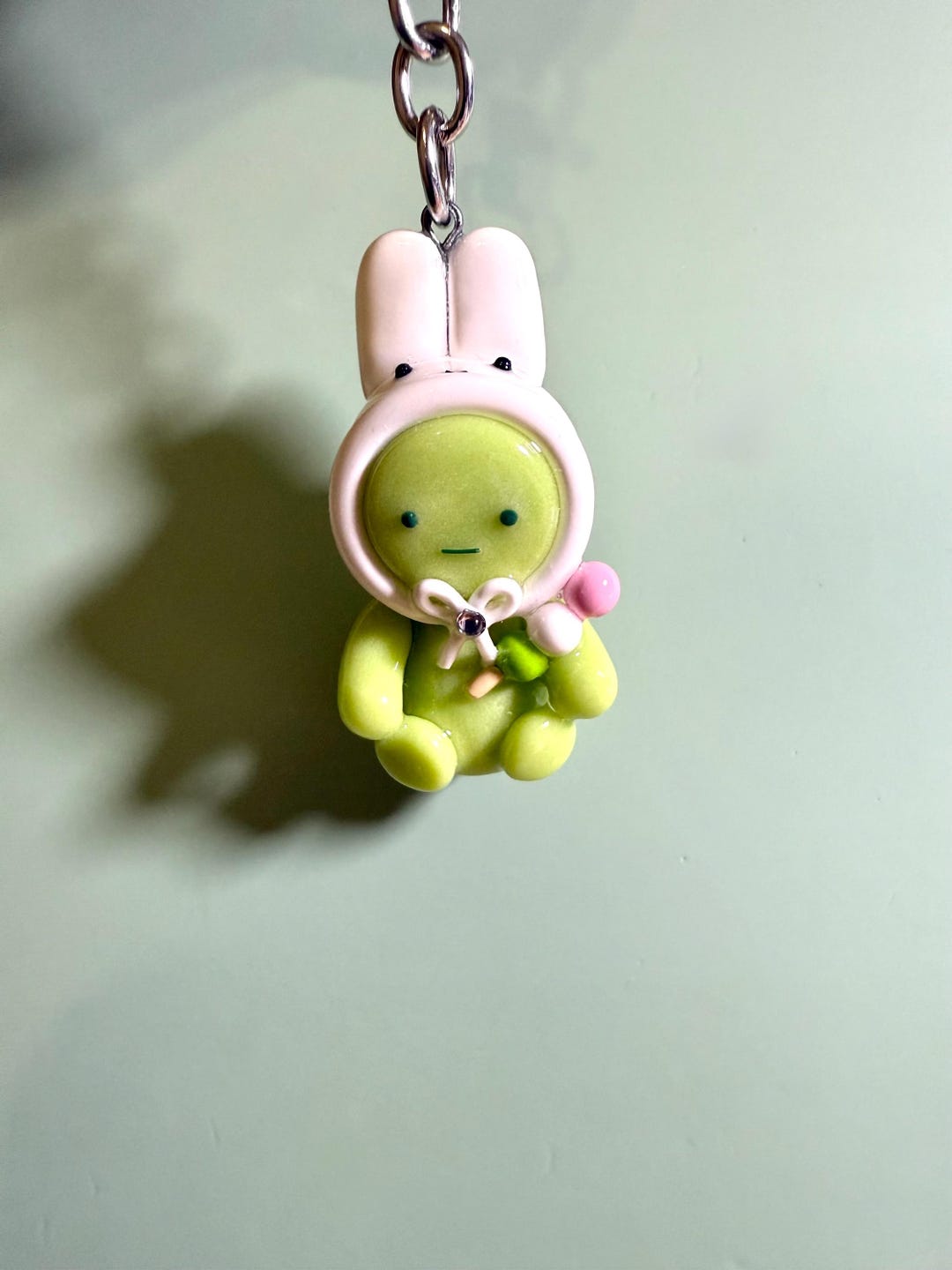 Smiski X Miffy Dango Keychain | Handmade Clay Item | Glow in the Dark ...