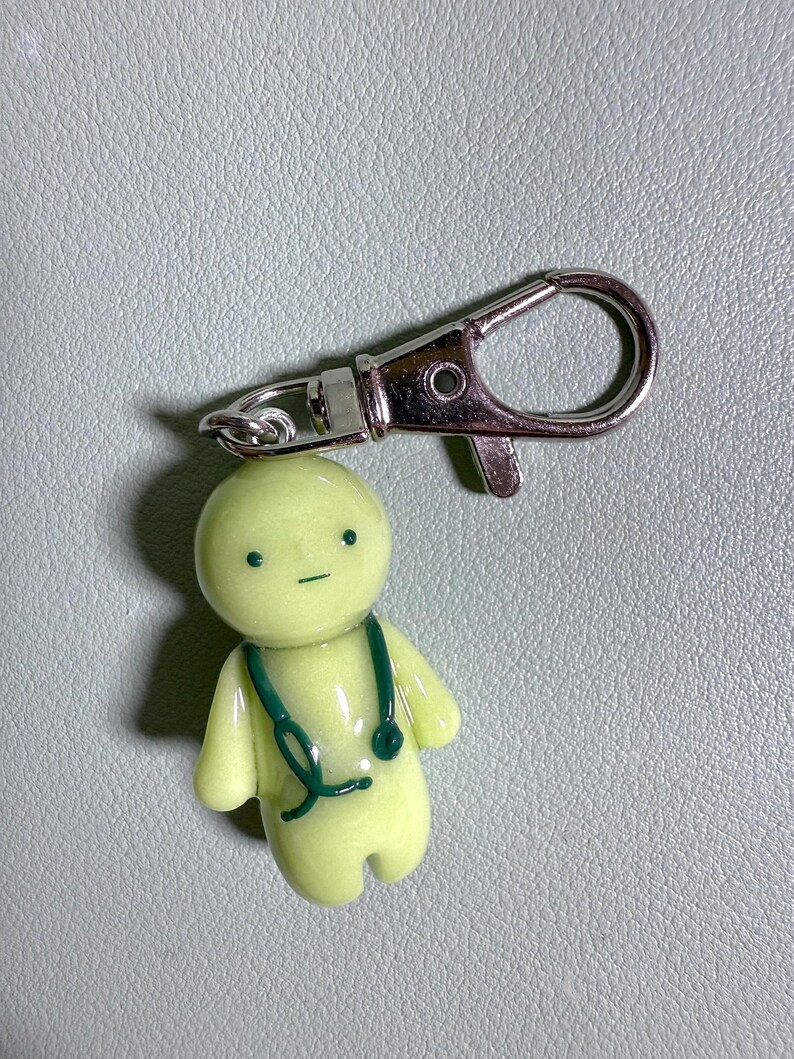 Nurse Smiski Clay Figure | Handmade Charm - Etsy