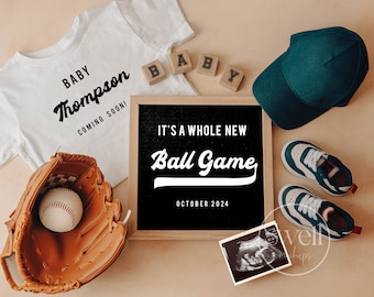 Baseball Pregnancy Announcement Sports Pregnancy Announcement Boy ...