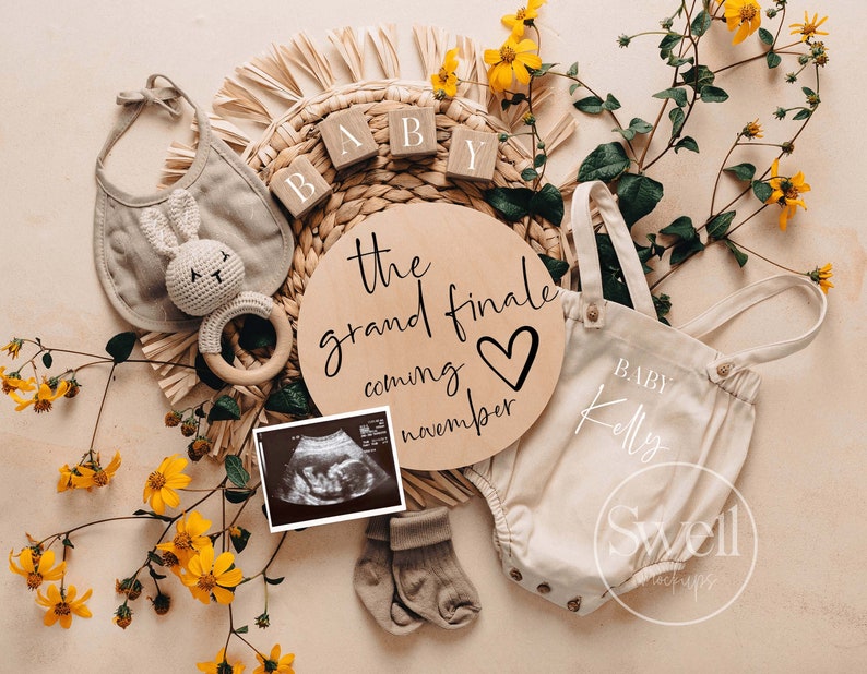 Last Baby Pregnancy Announcement Digital the Grand Finale Baby - Etsy