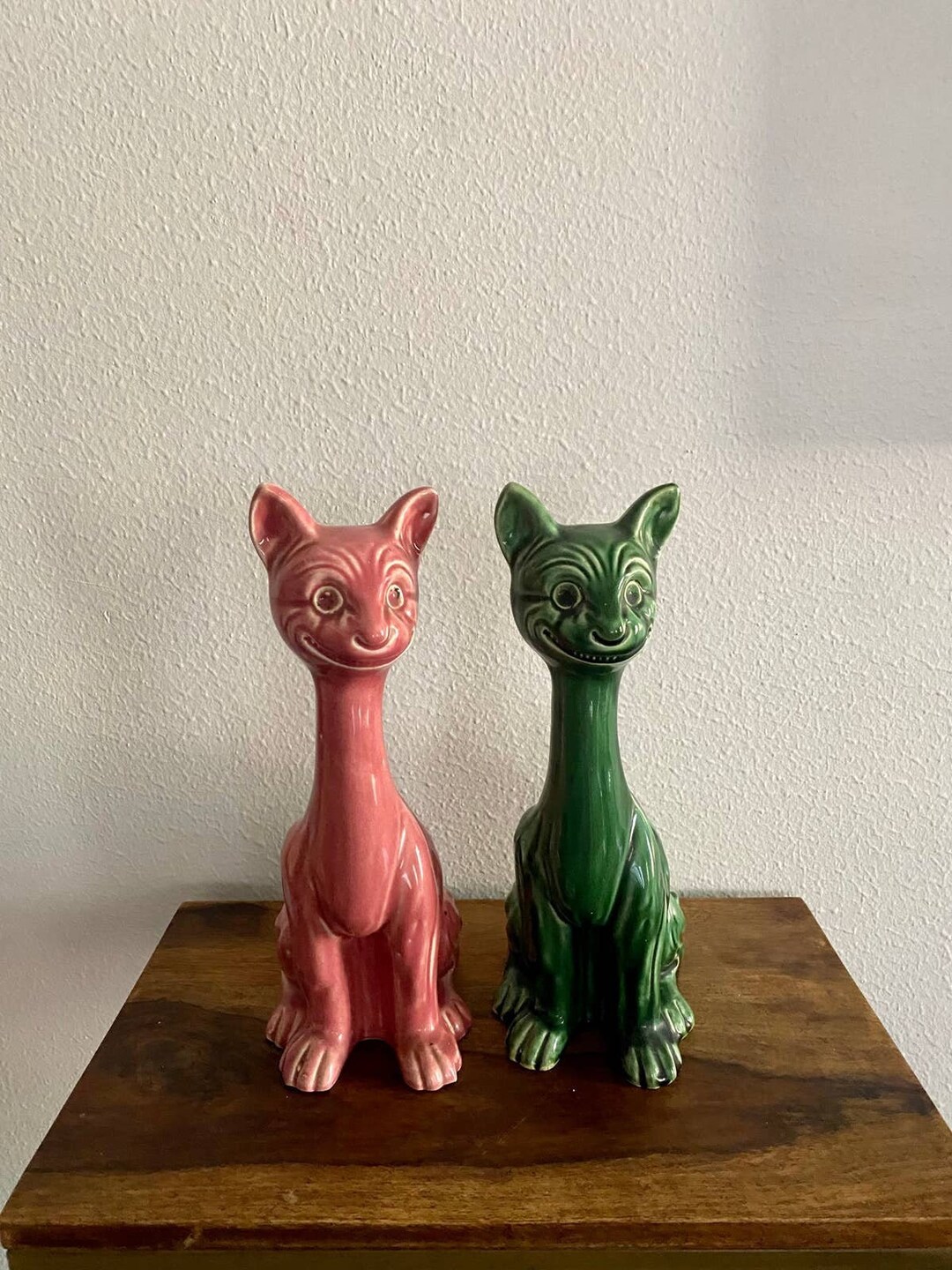 Rare 1930s Grotesque Pottery Cats - Made in England - Etsy
