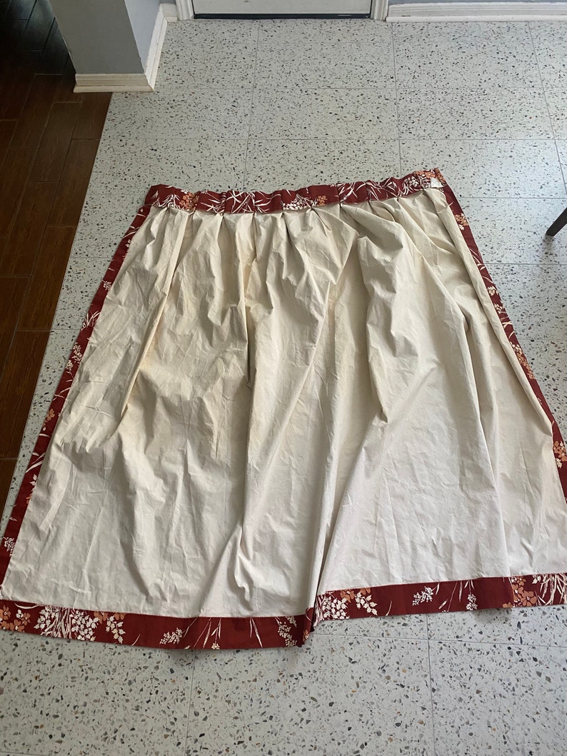 Vintage 1970's Curtain Panels by Sears, Perma Prest and Pleated. - Etsy