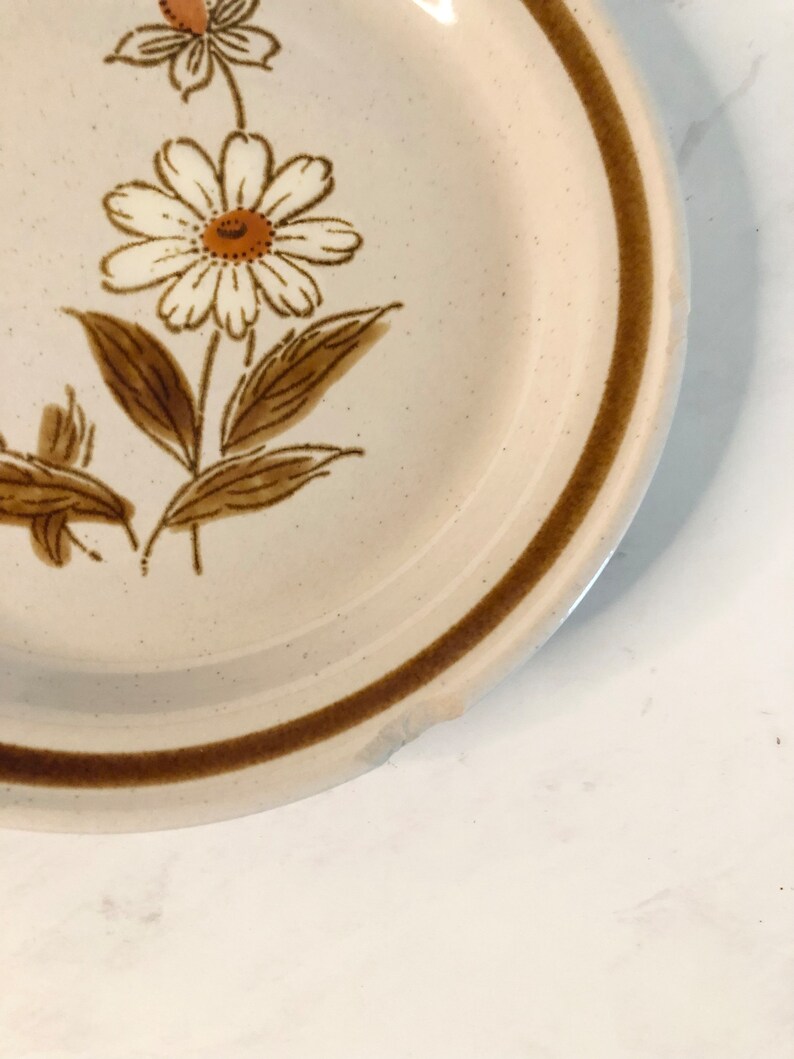 Vintage 70's Old Brook Stoneware Plate Set. Trailwoods - Etsy
