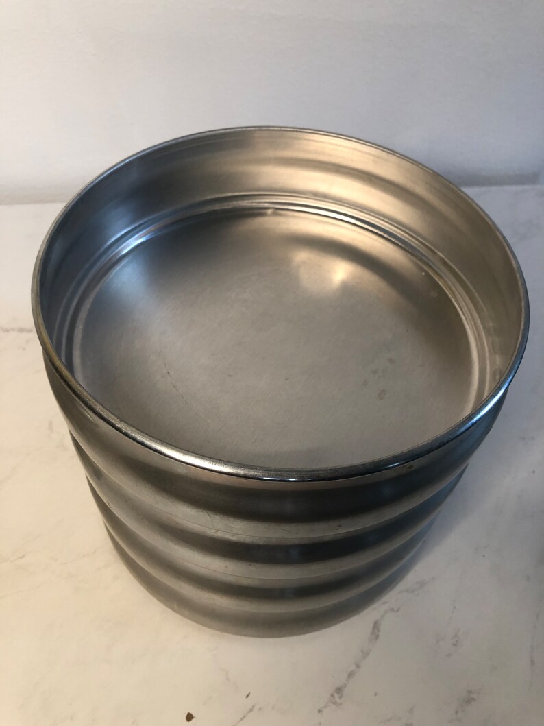 Vintage 60's Stackable Pie Canister in Chrome. Retro - Etsy