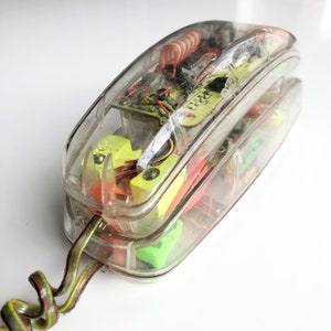 1980s Vintage Clear Transparent Very Popular Landline Telephone - Etsy