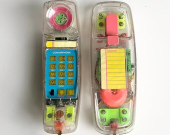 Vintage Clear Transparent Landline Telephone WORKING CONDITION Conair ...