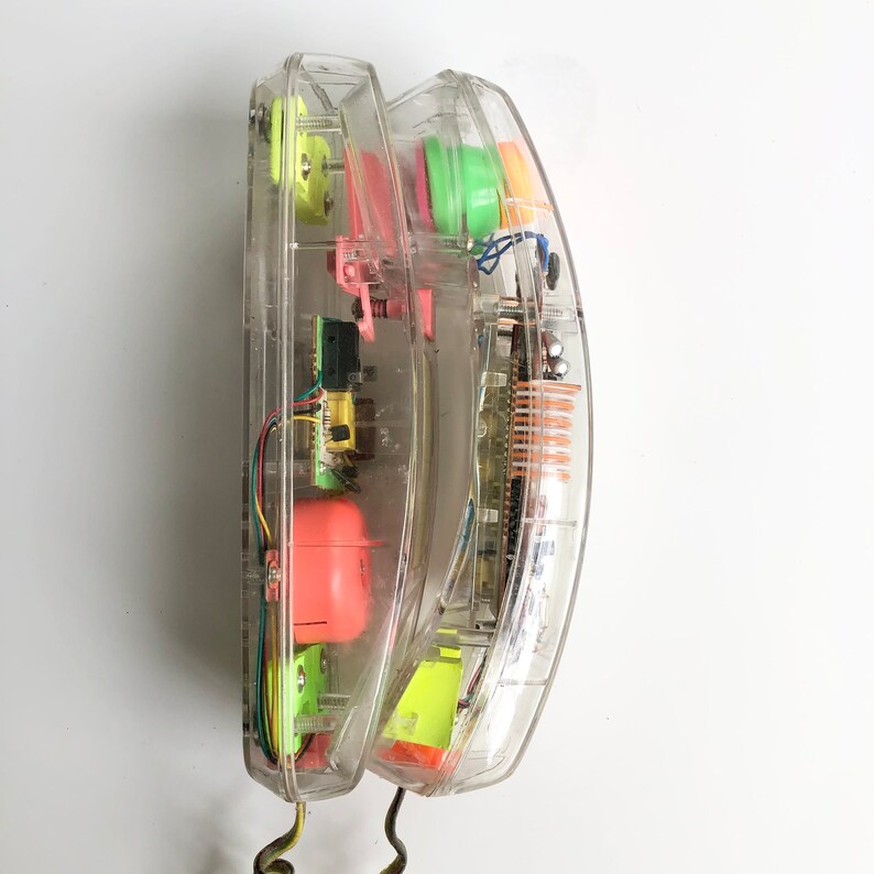 1980s Vintage Clear Transparent Very Popular Landline Telephone - Etsy