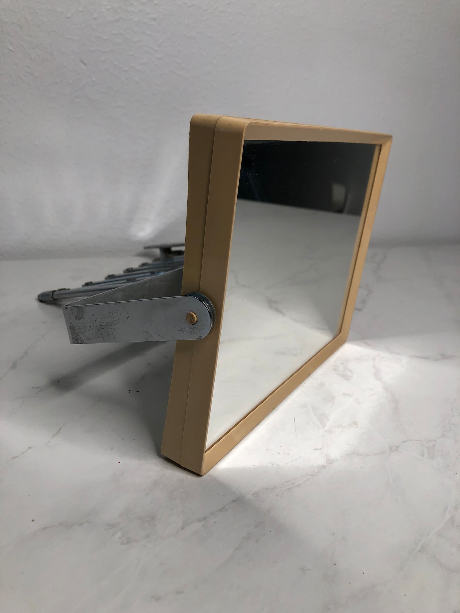 Vintage MCM Accordion Shaving Mirror. Mid Century Wall Mounted Cosmetic ...