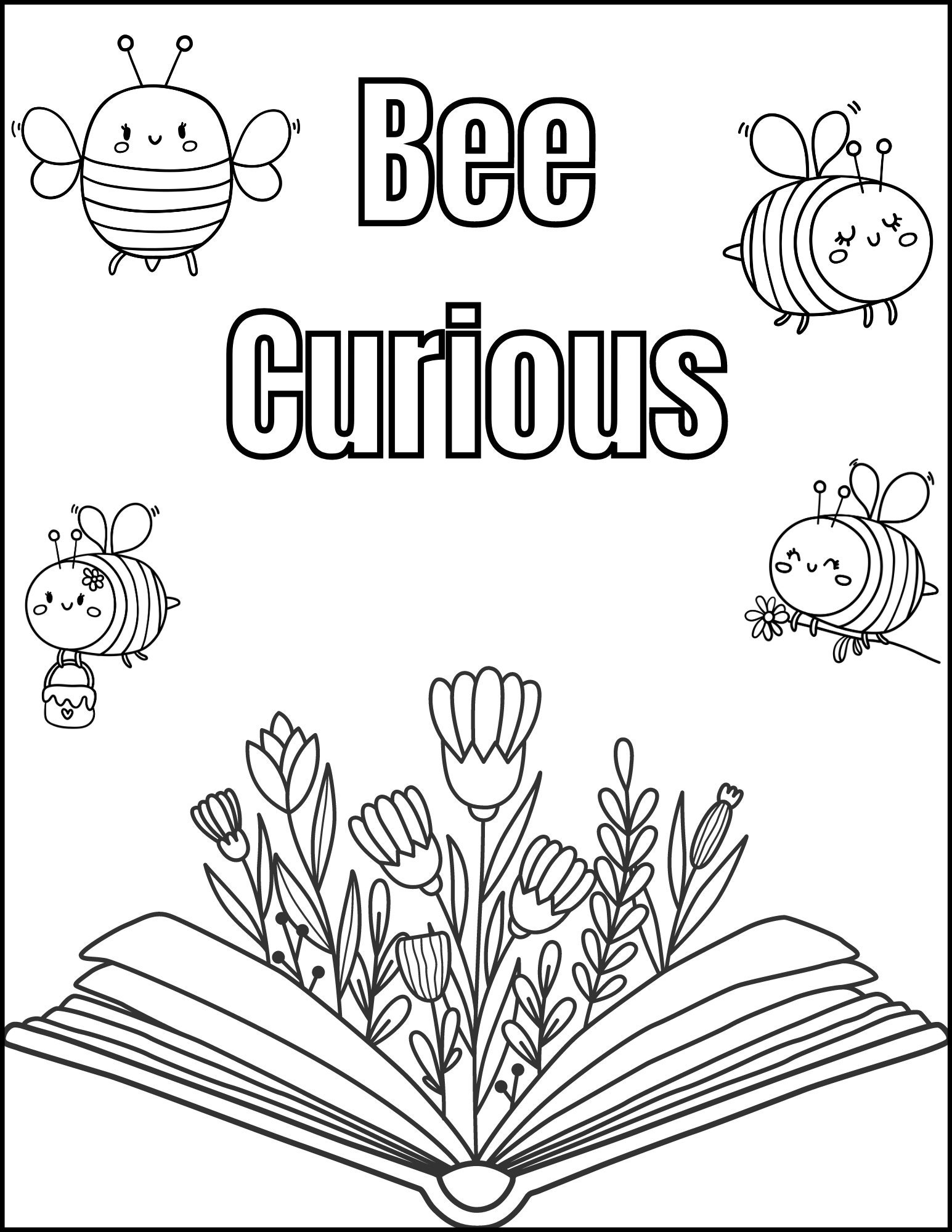 Sweet as Honey: Printable Coloring Pages Featuring Whimsical and ...