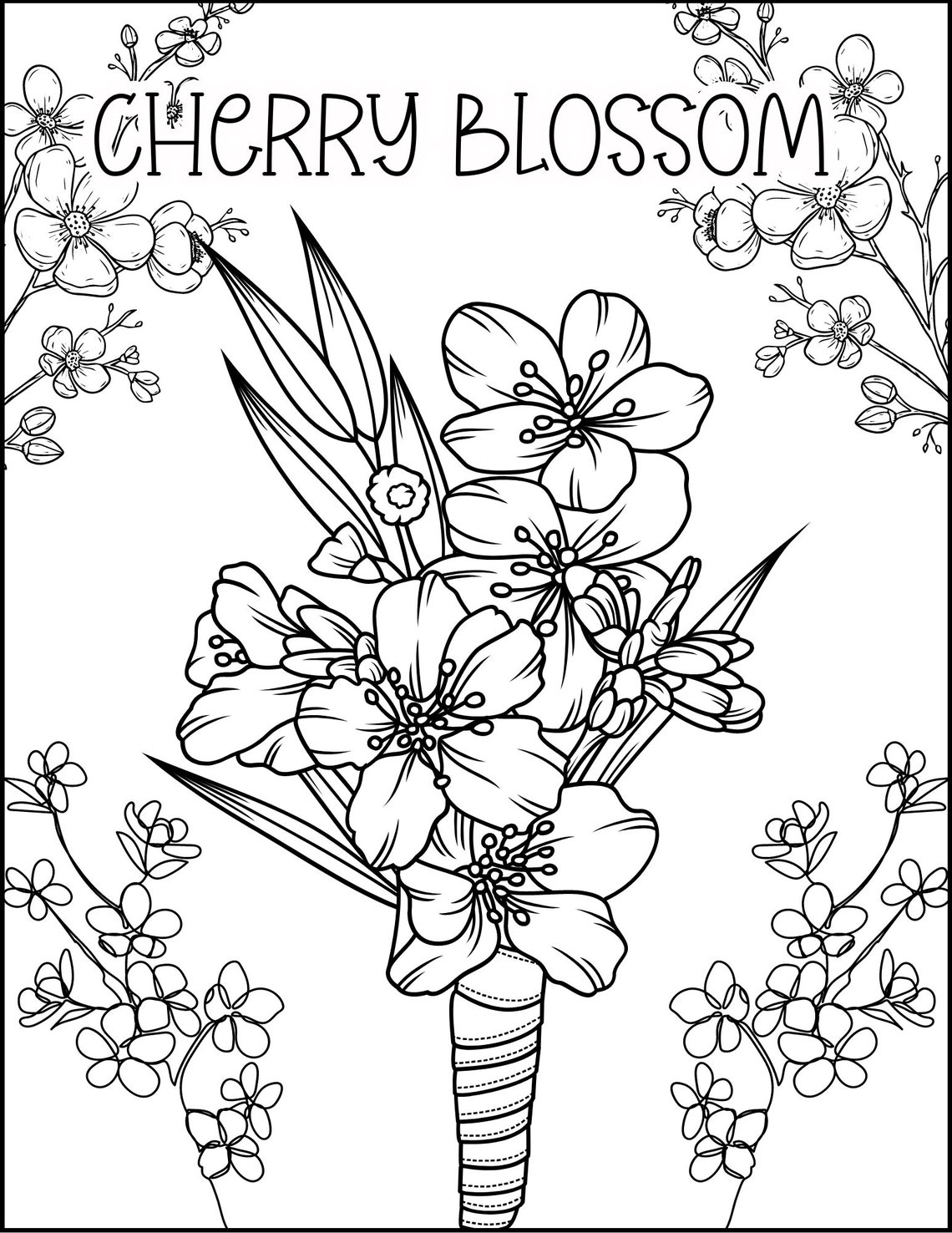 Flower Power: PDF Printable Coloring Pages Featuring Intricate Floral ...