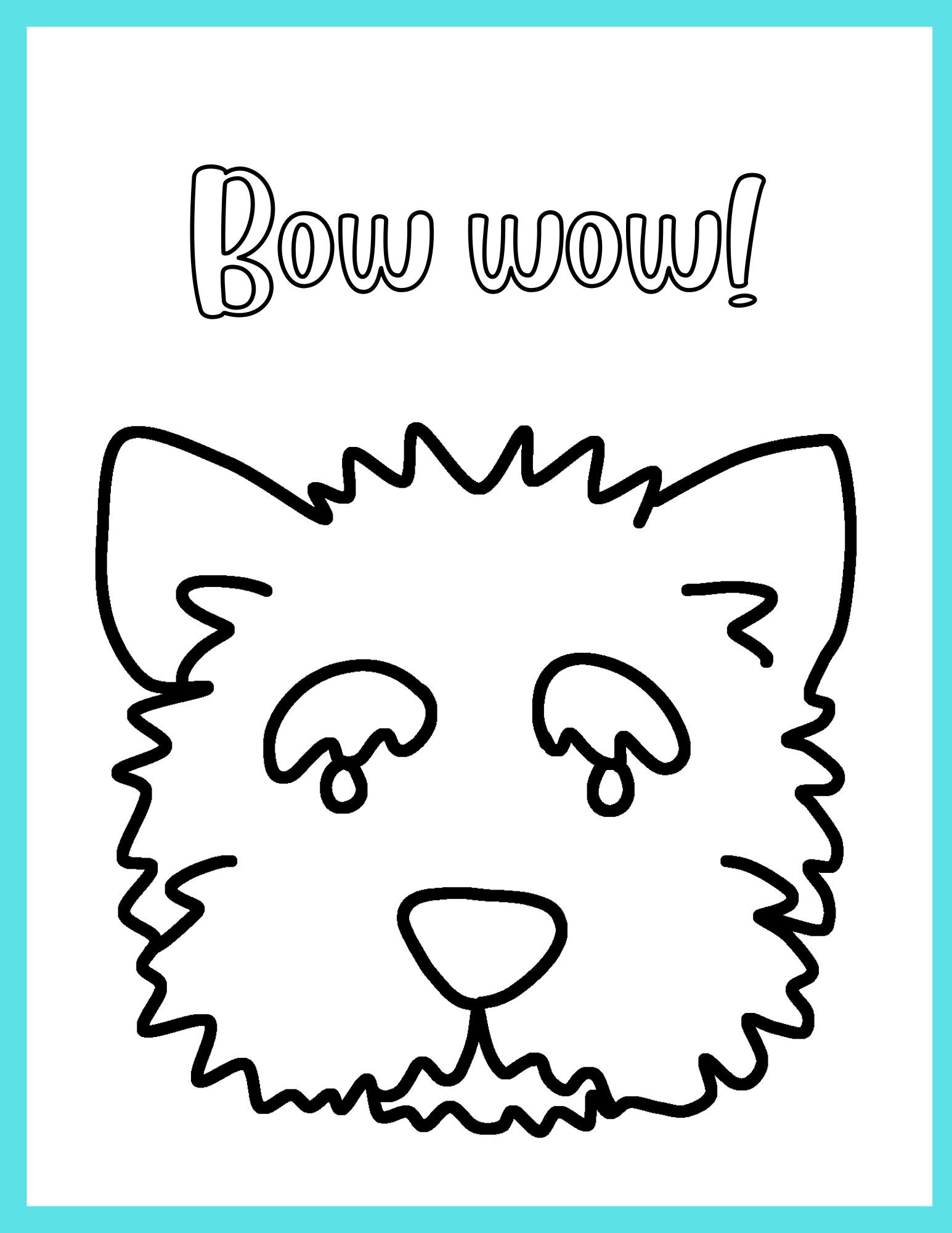 Pawsome Pals: Printable Dog Coloring Pages for Dog Lovers and Art ...