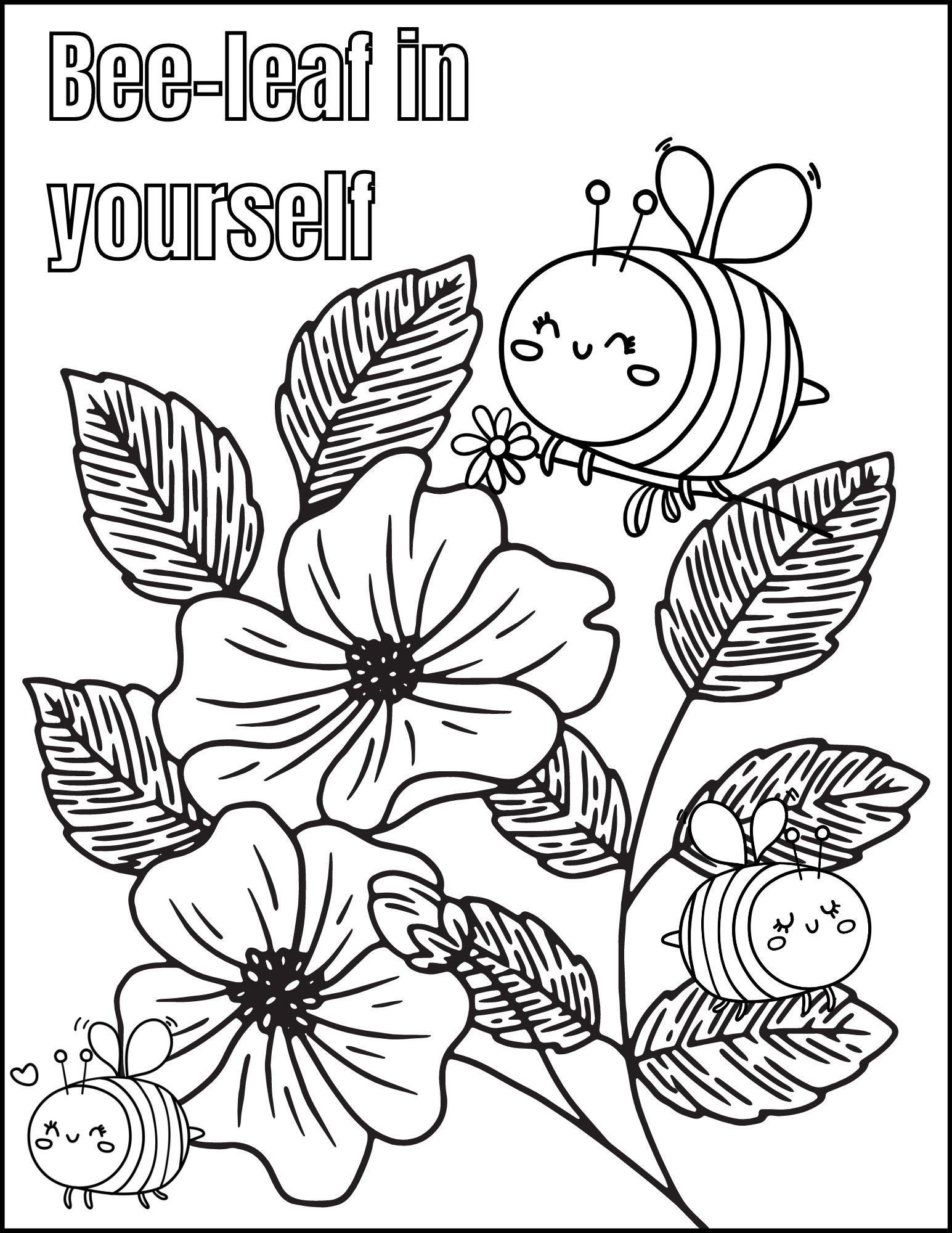 Sweet as Honey: Printable Coloring Pages Featuring Whimsical and ...