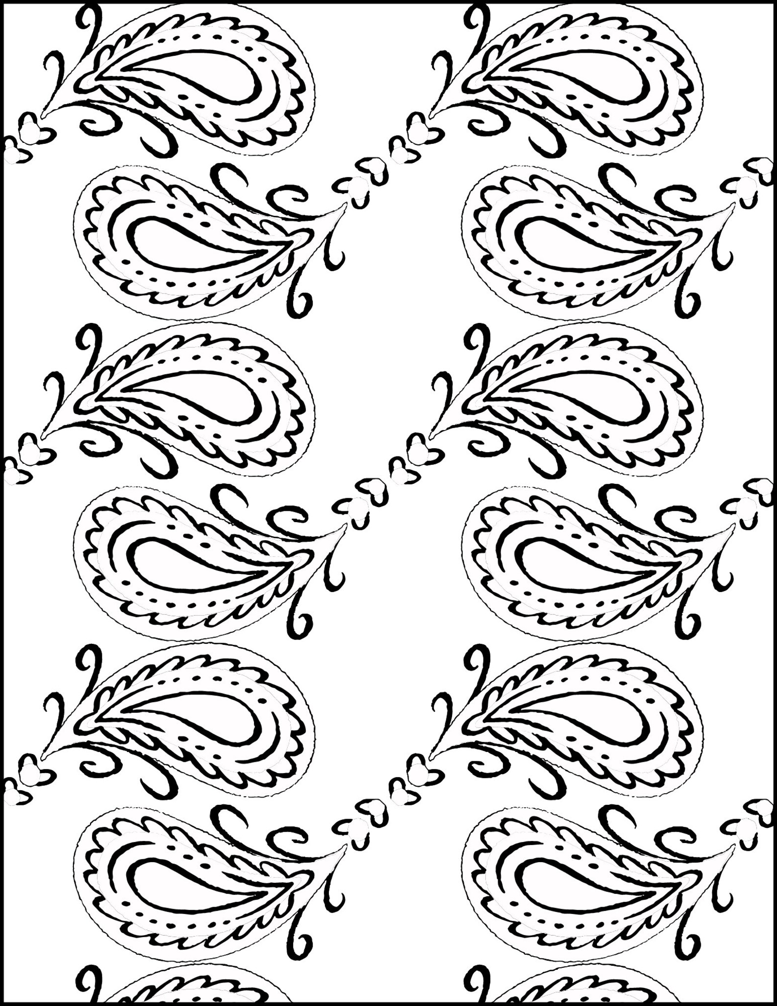 Creative Paisley Delights: Printable Paisley Coloring Pages for ...