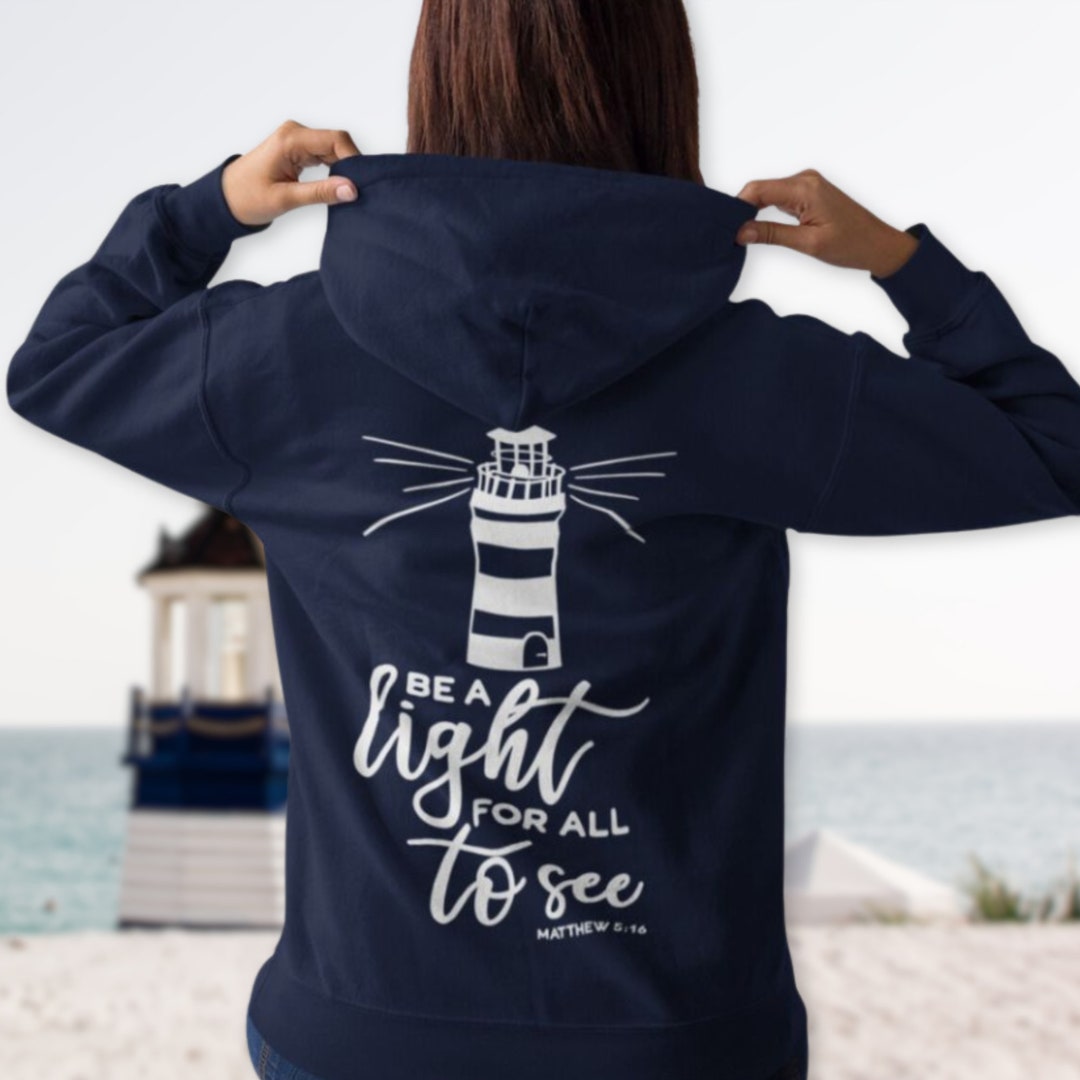 Be a Light for All to See Lighthouse Retro-inspired Unisex-fit Heavy ...