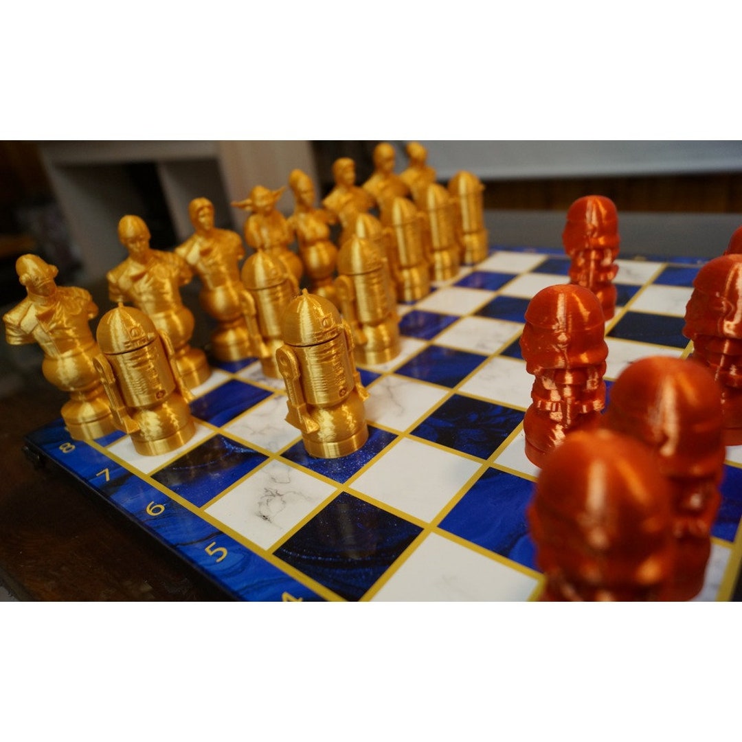 Star Wars Chess Set Star Wars Chess Set Gift Playful - Etsy