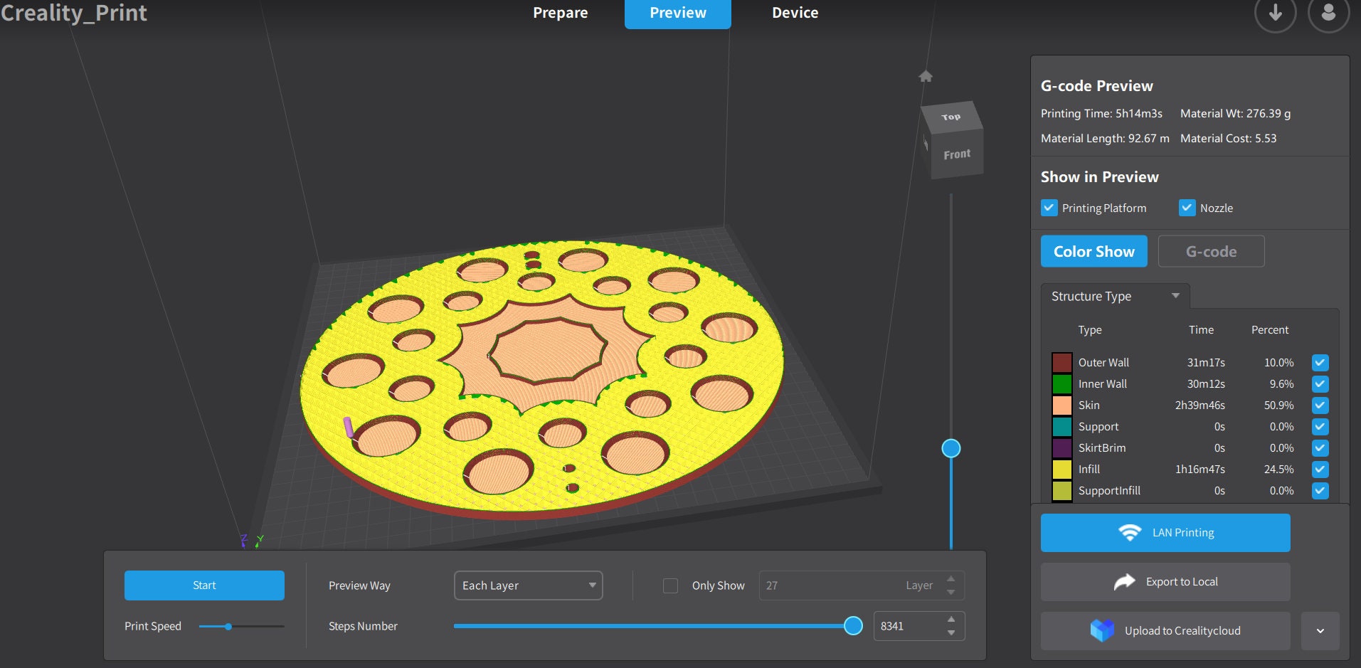 Multiple Paint Palette .stl File for 3d Printers.large Size ...